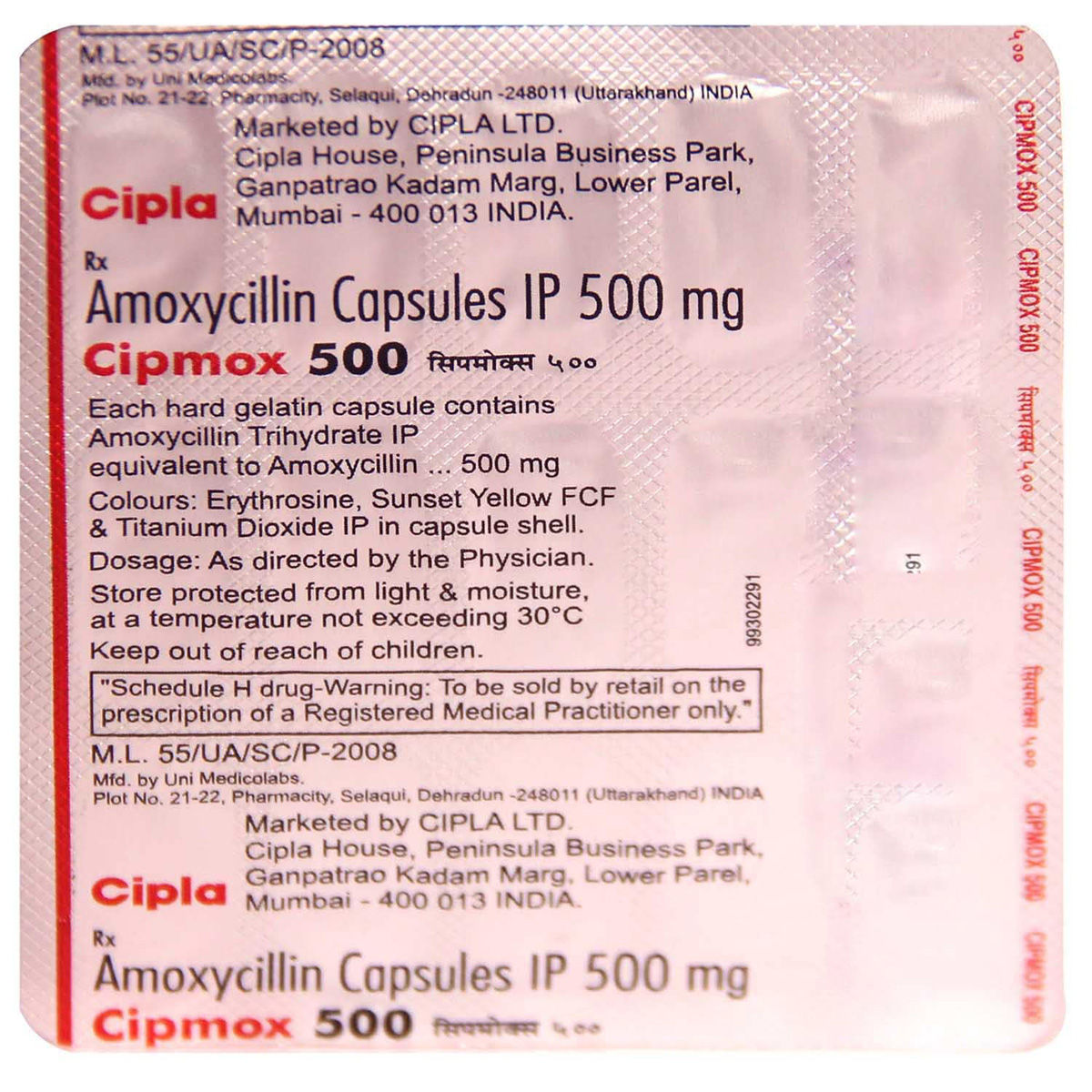 Cipmox 500 Capsule 15's Price, Uses, Side Effects, Composition - Apollo ...