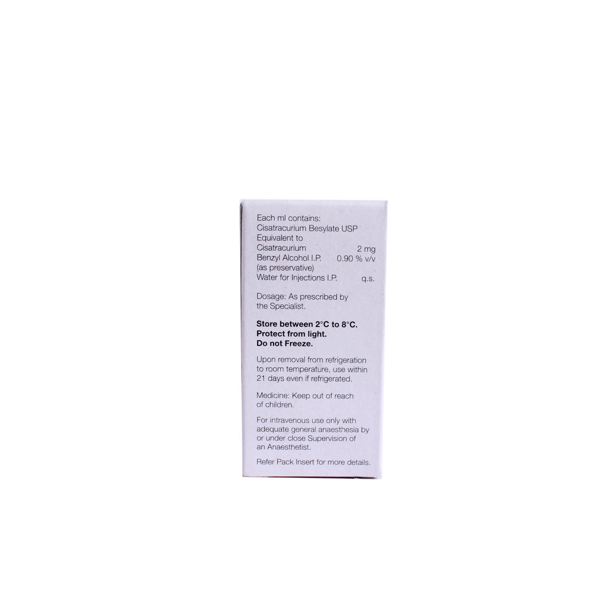 Cisblok 20mg Injection 10ml Price, Uses, Side Effects, Composition ...