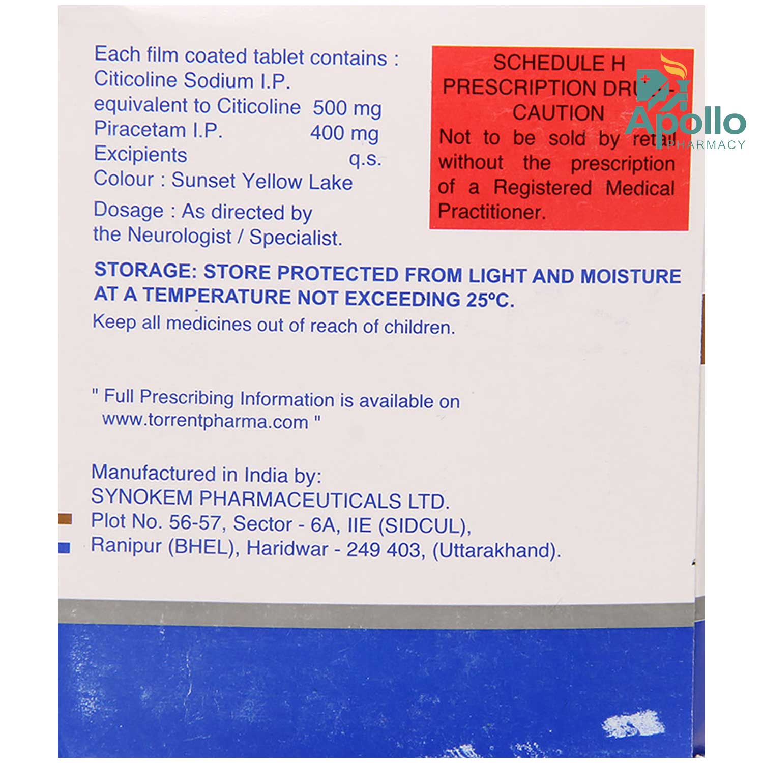 Citilin P Tablet 10's Price, Uses, Side Effects, Composition - Apollo ...