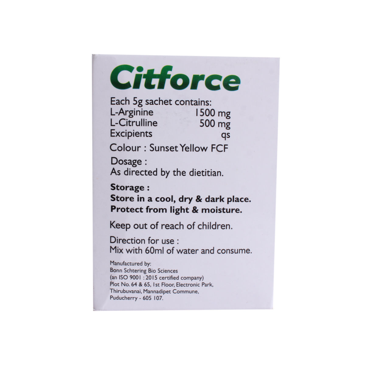 CITFORCE SACHETS 5GM Price, Uses, Side Effects, Composition - Apollo ...