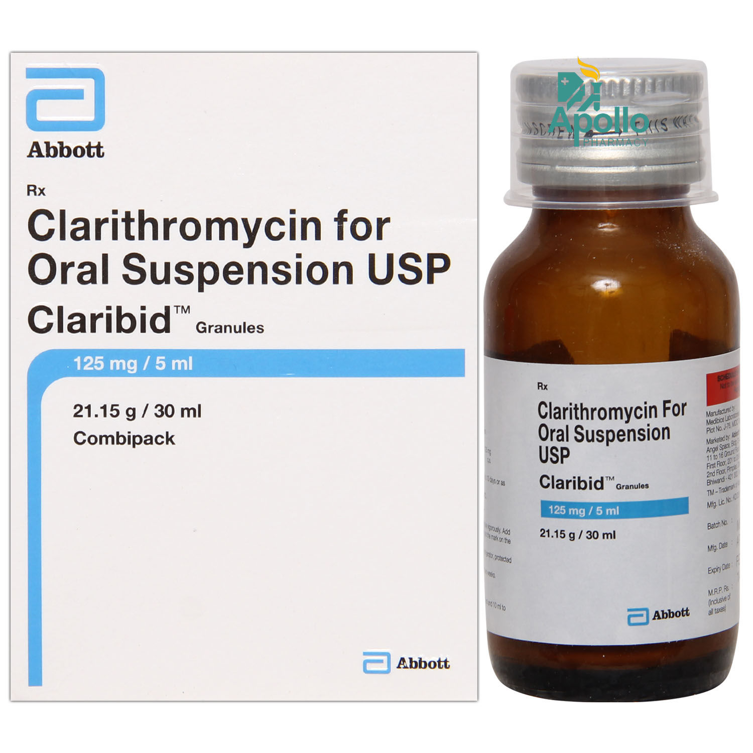 Claribid Granules 30 ml Price, Uses, Side Effects, Composition - Apollo ...