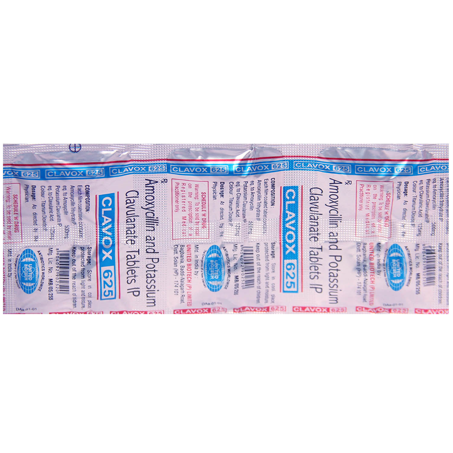 Clavox 625 mg Tablet 6's Price, Uses, Side Effects, Composition ...