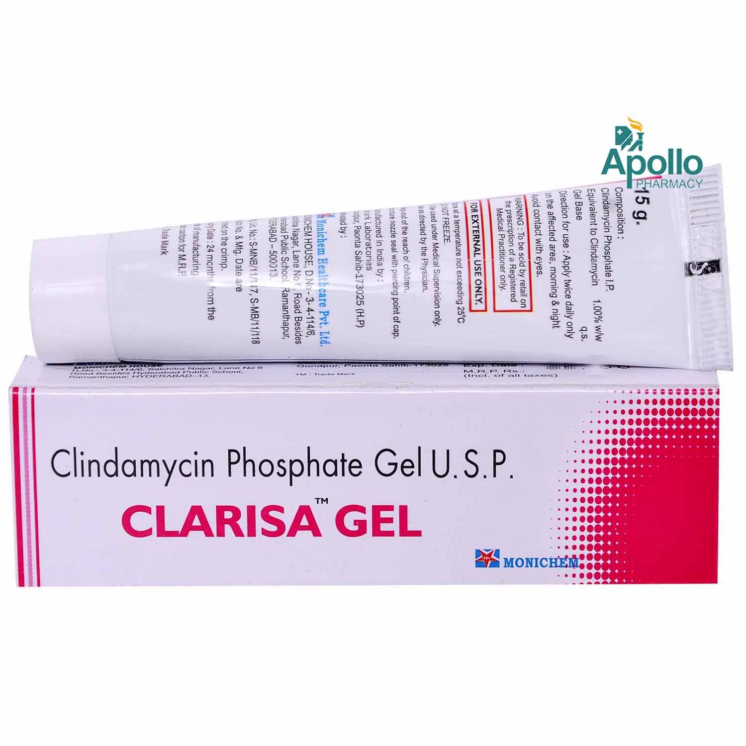 Clarisa Gel, 15 gm Price, Uses, Side Effects, Composition - Apollo Pharmacy