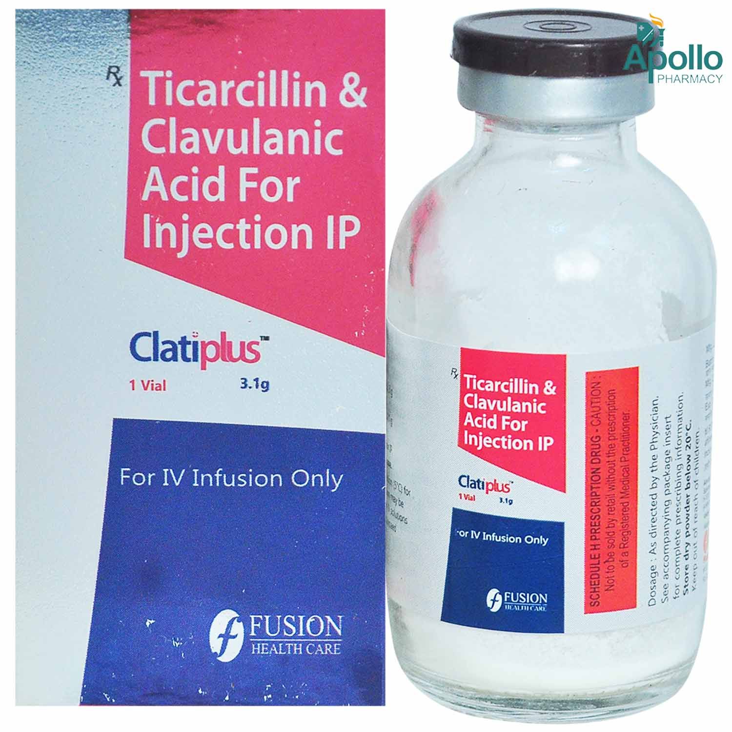 Clatiplus 3.1gm Injection Price, Uses, Side Effects, Composition ...