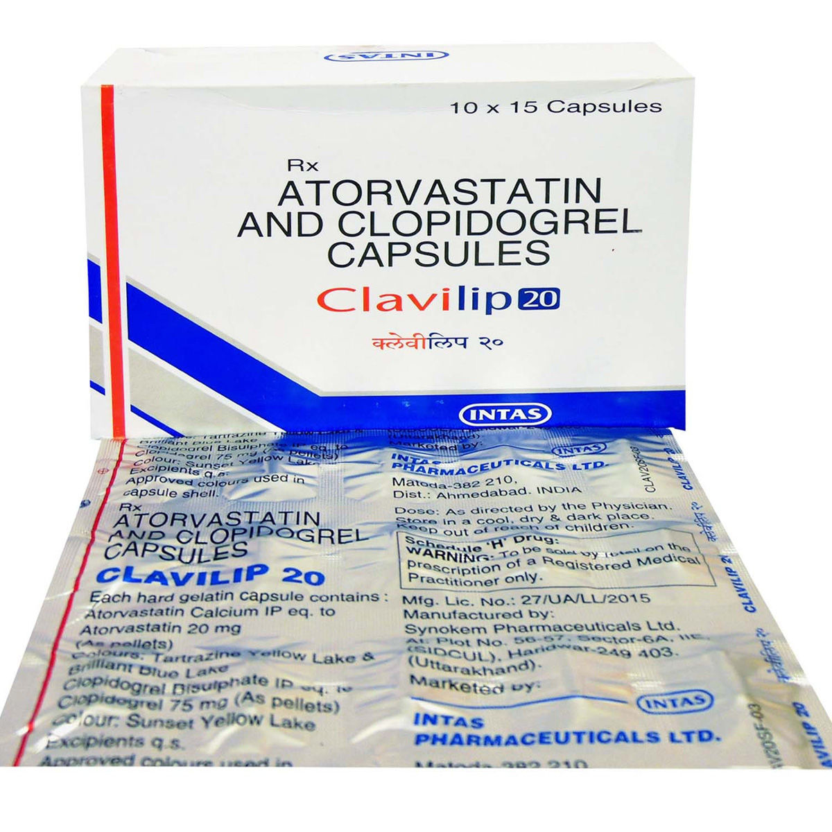 Clavilip 20 Capsule 15's Price, Uses, Side Effects, Composition ...