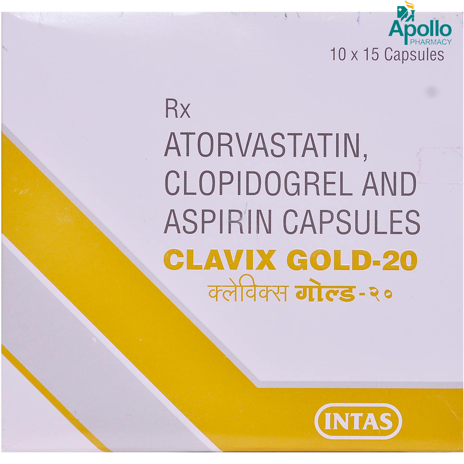 CLAVIX GOLD 20MG CAPSULE 15'S Price, Uses, Side Effects, Composition ...