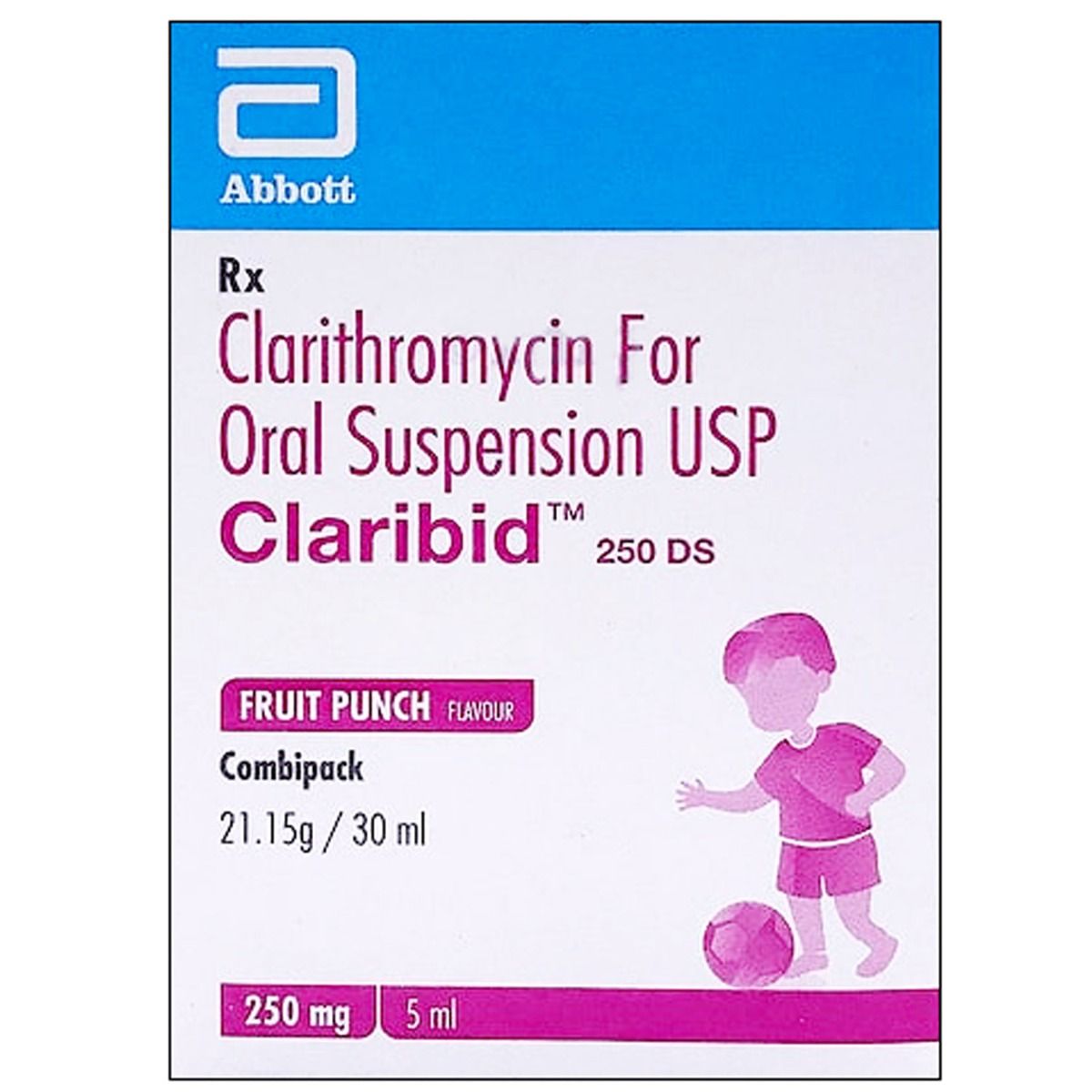 Claribid 250 DS Combipack Fruit Punch Suspension 30 ml Price, Uses ...
