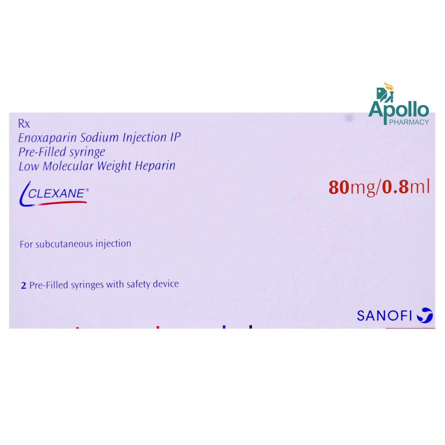 Clexane 80mg Injection 0.8 ml Price, Uses, Side Effects, Composition ...