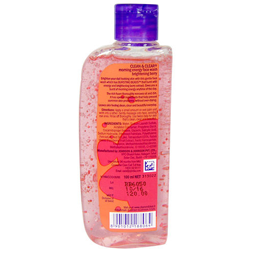 Clean & Clear Morning Energy Brightening Berry Face Wash, 100 ml Price ...