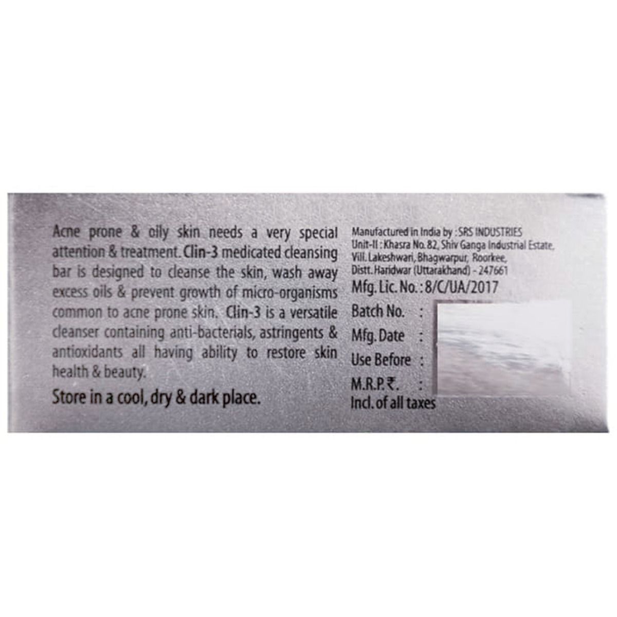 Clin-3 Soap, 75 gm Price, Uses, Side Effects, Composition - Apollo Pharmacy