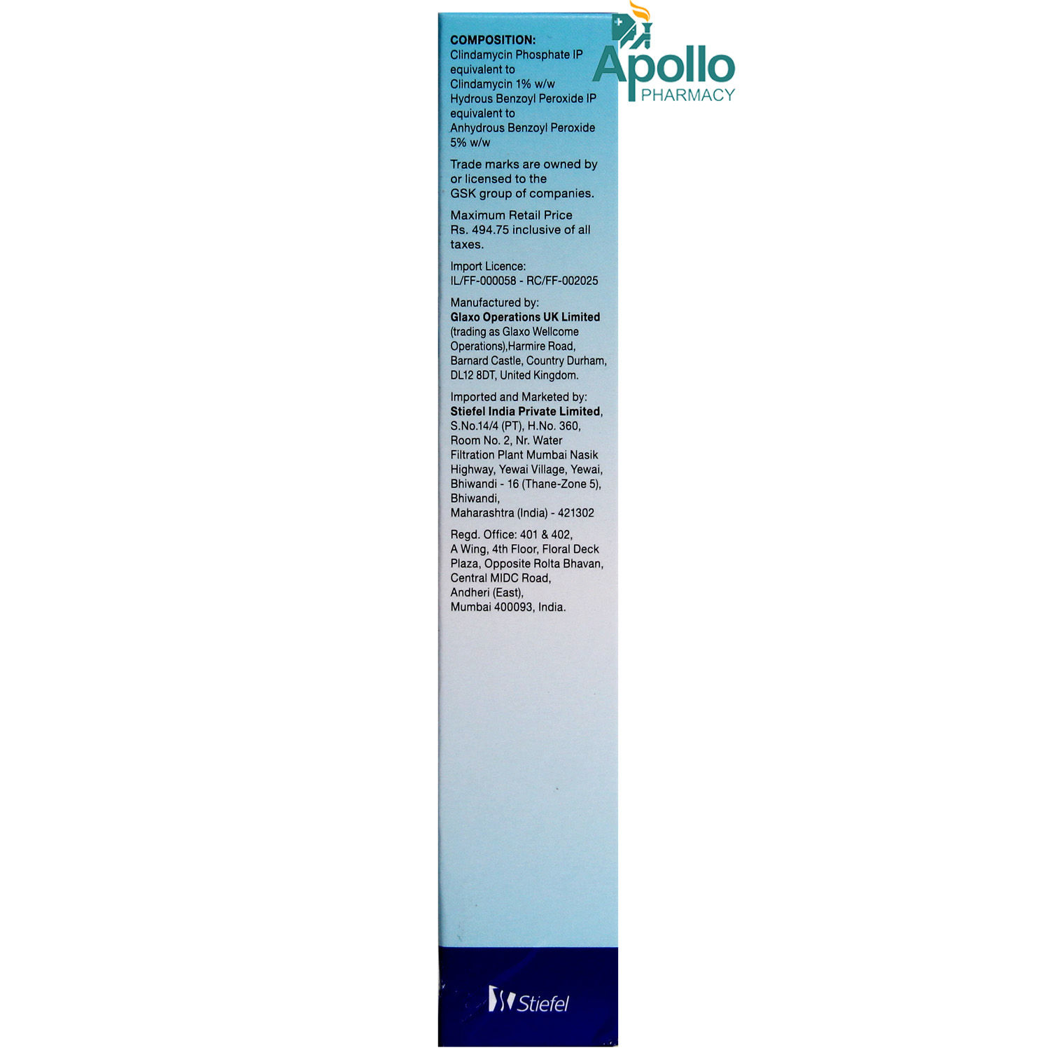 Clindoxyl Gel 15 gm Price, Uses, Side Effects, Composition - Apollo ...