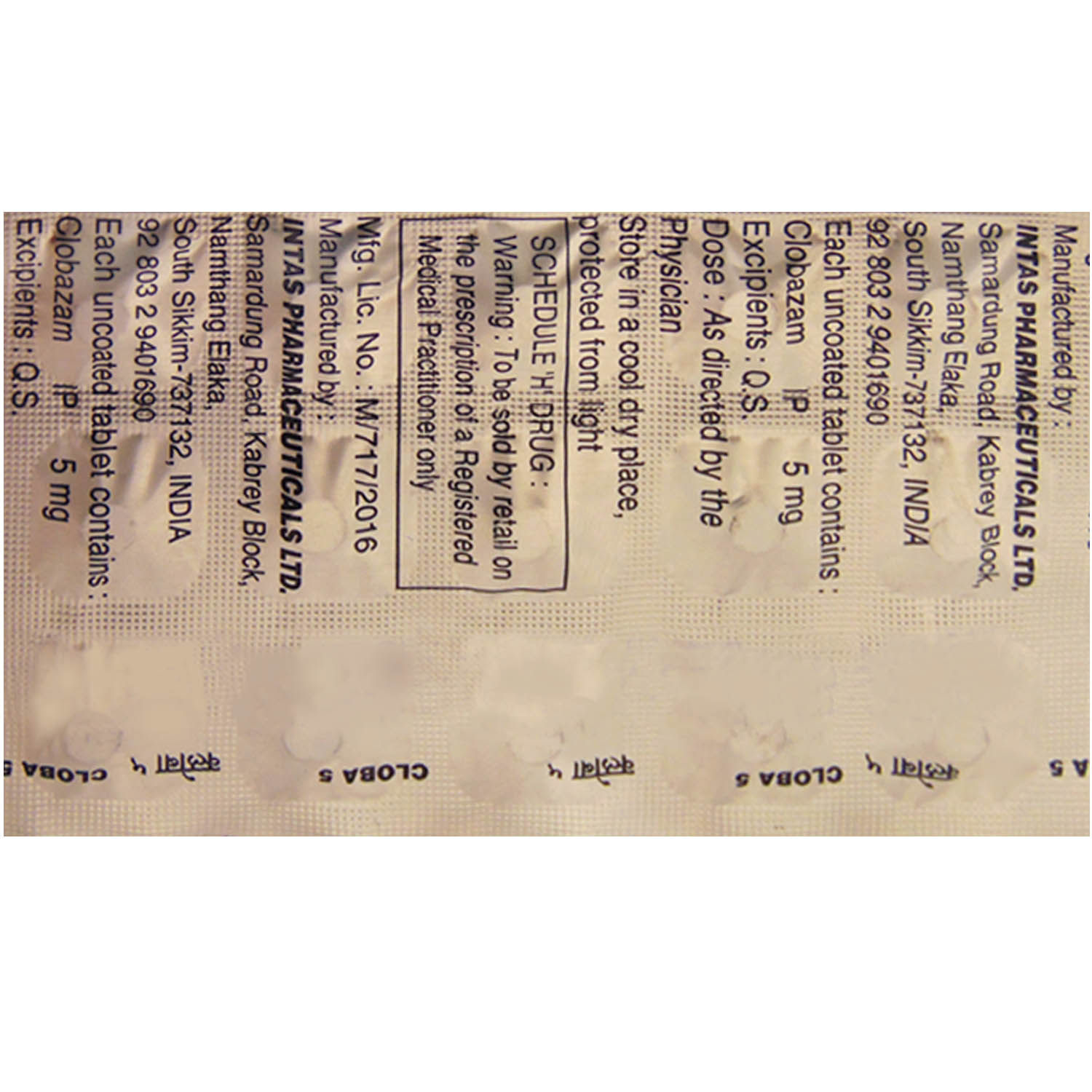 CLOBA 5MG TABLET Price, Uses, Side Effects, Composition - Apollo Pharmacy