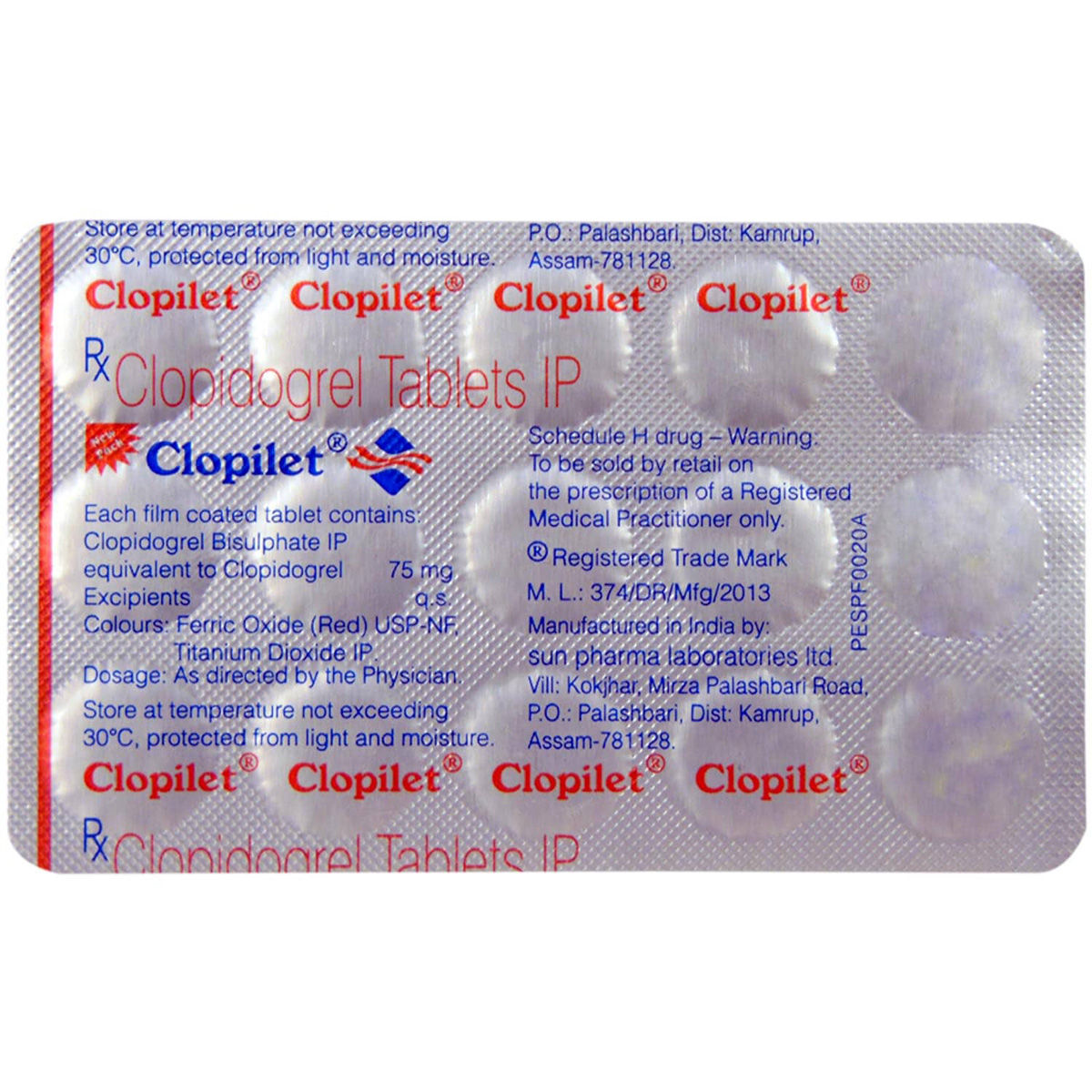 Clopilet Tablet 15's Price, Uses, Side Effects, Composition - Apollo ...