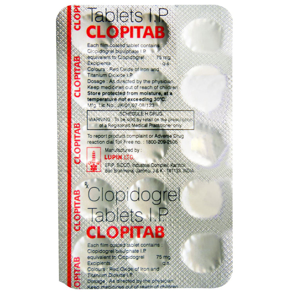 Clopitab Tablet 15's Price, Uses, Side Effects, Composition - Apollo ...