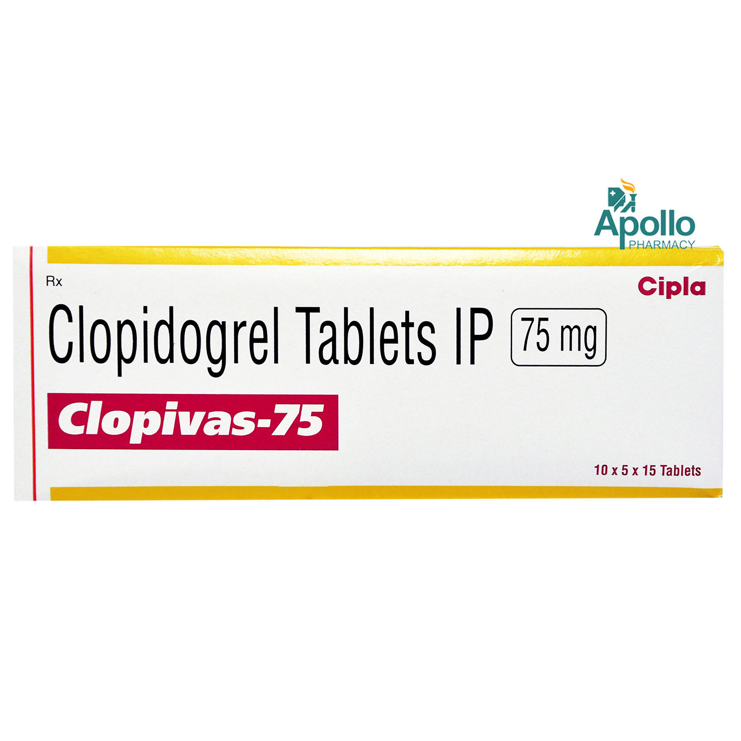 Clopivas-75 Tablet 15's Price, Uses, Side Effects, Composition - Apollo ...