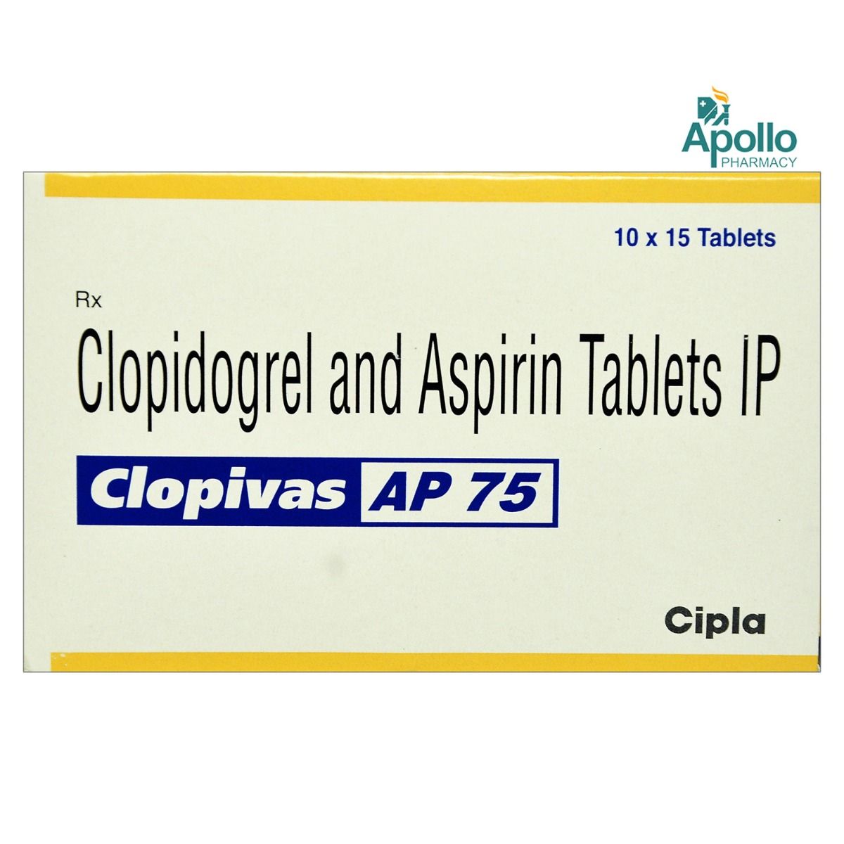 Clopivas AP 75 Tablet 15's Price, Uses, Side Effects, Composition ...