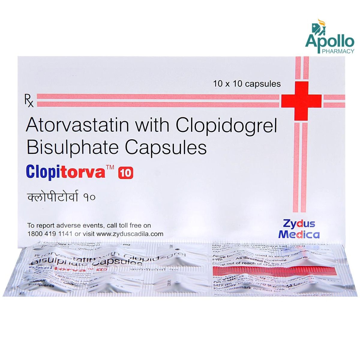 Clopitorva 10 Capsule 10's Price, Uses, Side Effects, Composition ...