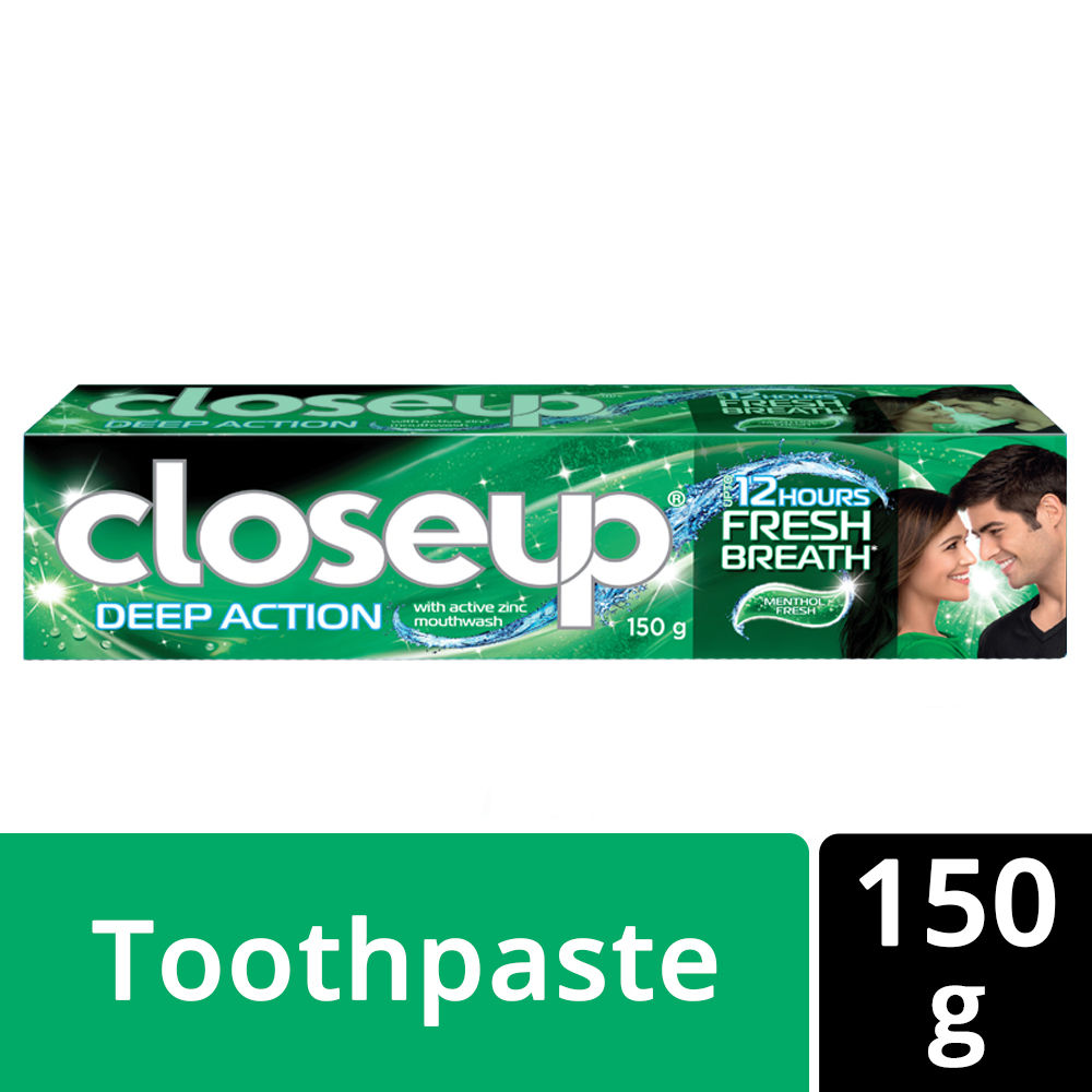 Closeup Deep Action Menthol Fresh Gel Toothpaste, 150 gm Price, Uses ...