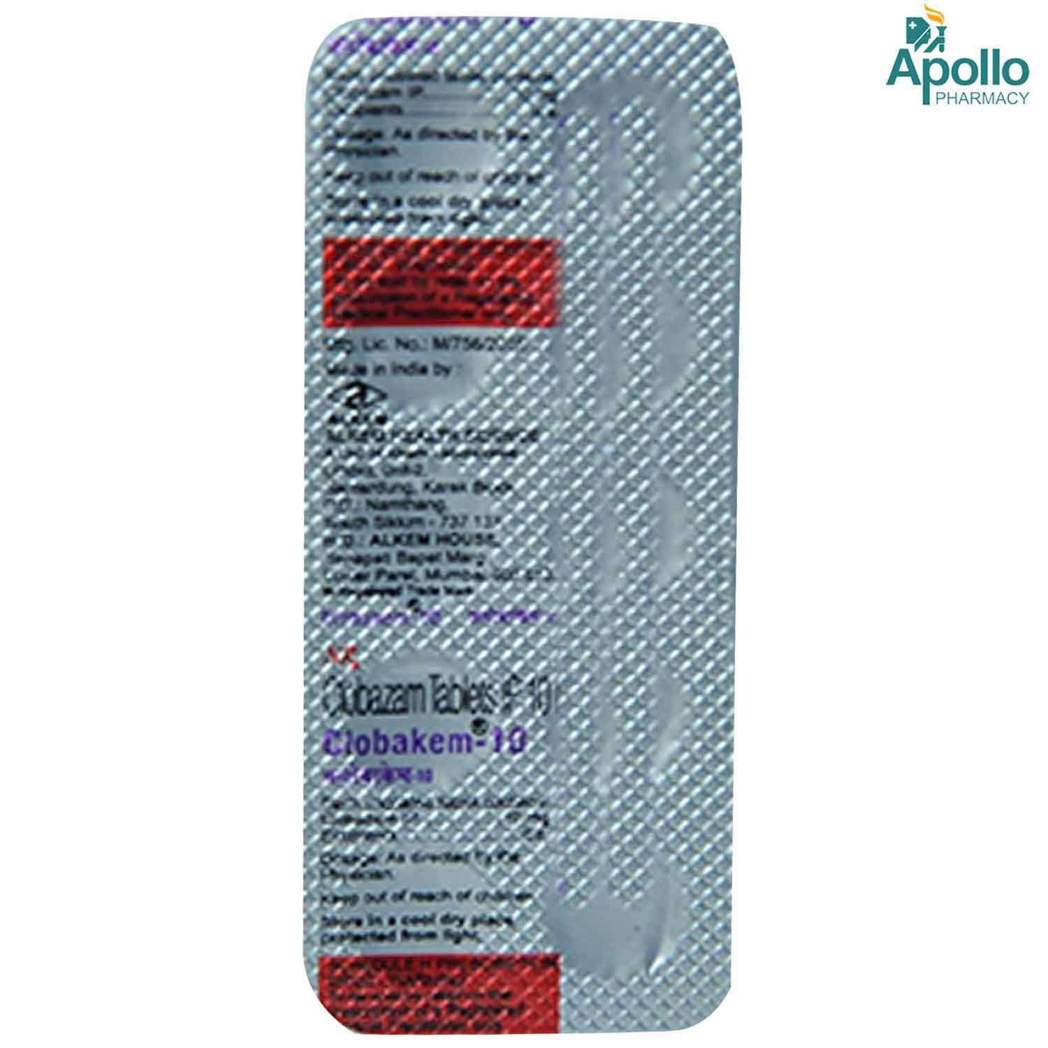 CLOBAKEM 10MG TABLET Price, Uses, Side Effects, Composition - Apollo ...