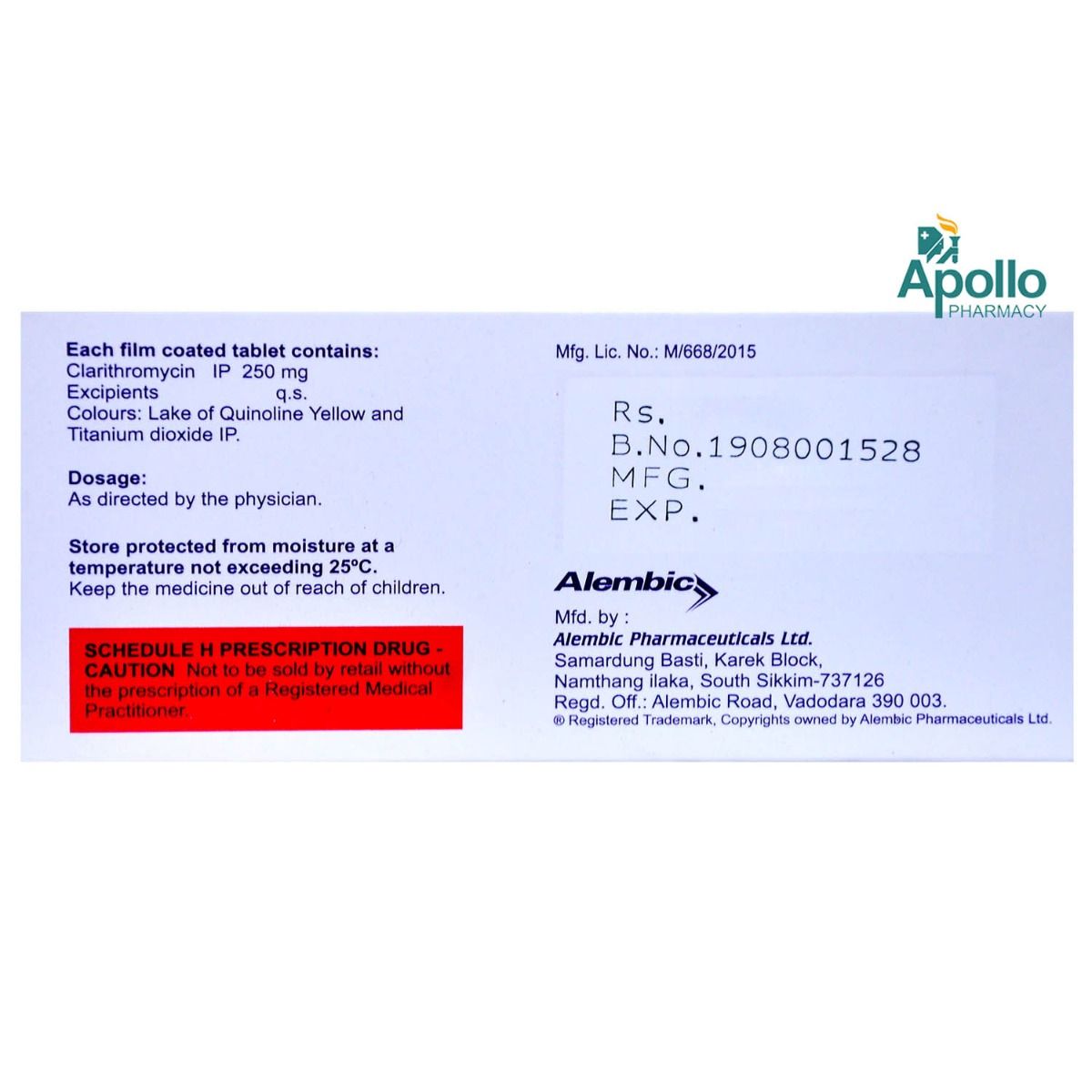 Cloff 250 Tablet 10's Price, Uses, Side Effects, Composition - Apollo ...