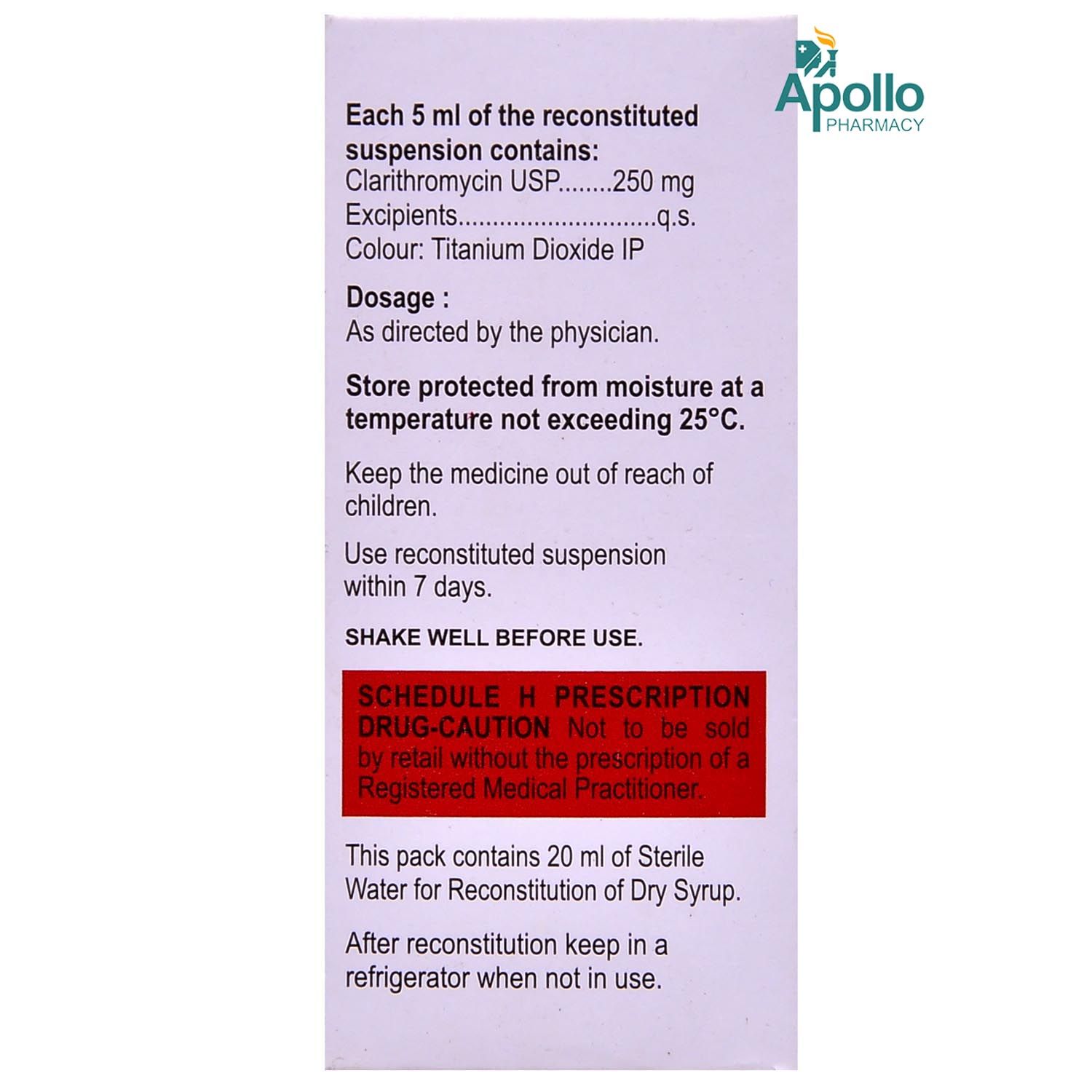 Cloff 250 Dry Syrup 30 ml Price, Uses, Side Effects, Composition ...