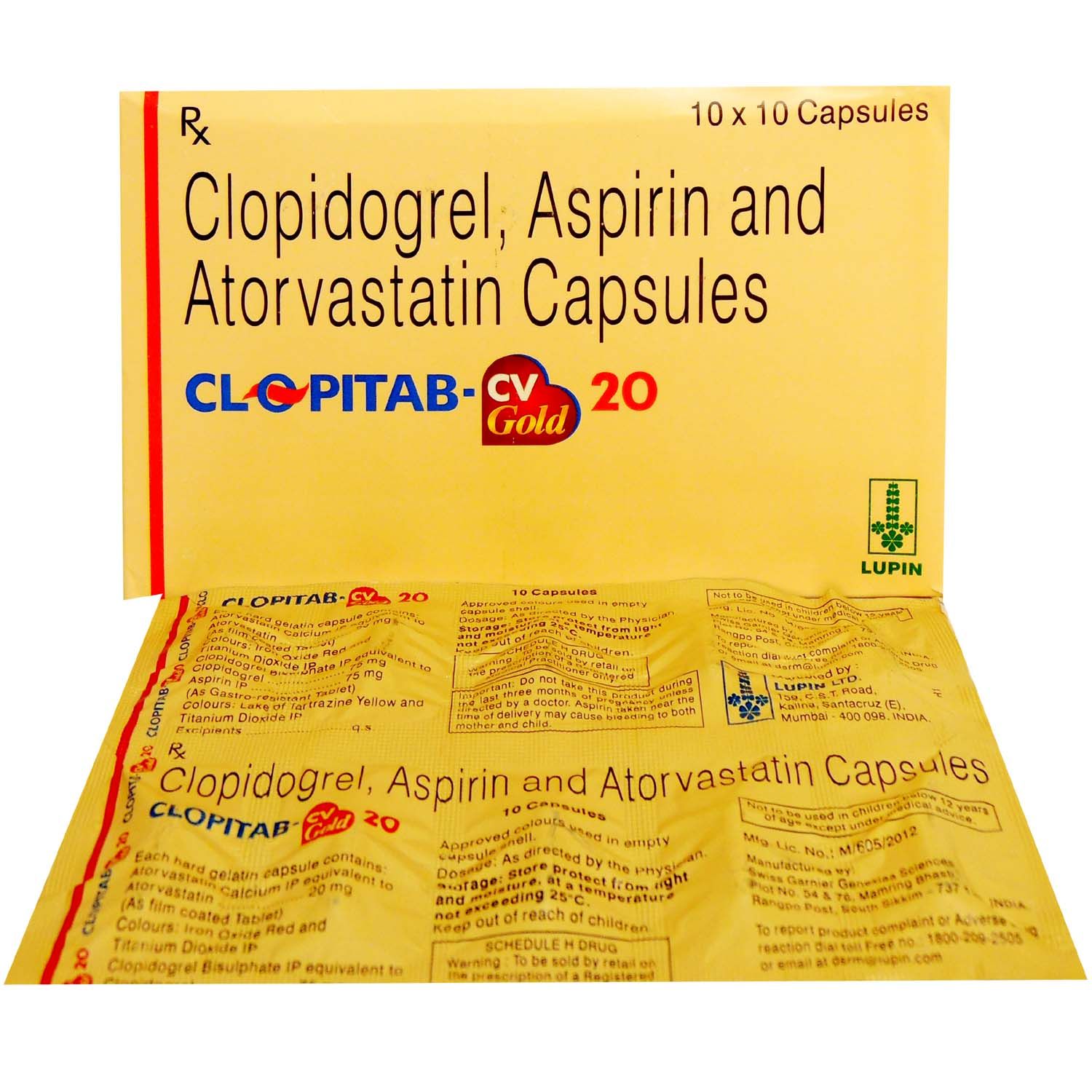 CLOPITAB CV GOLD 20MG CAPSULE 10'S Price, Uses, Side Effects ...