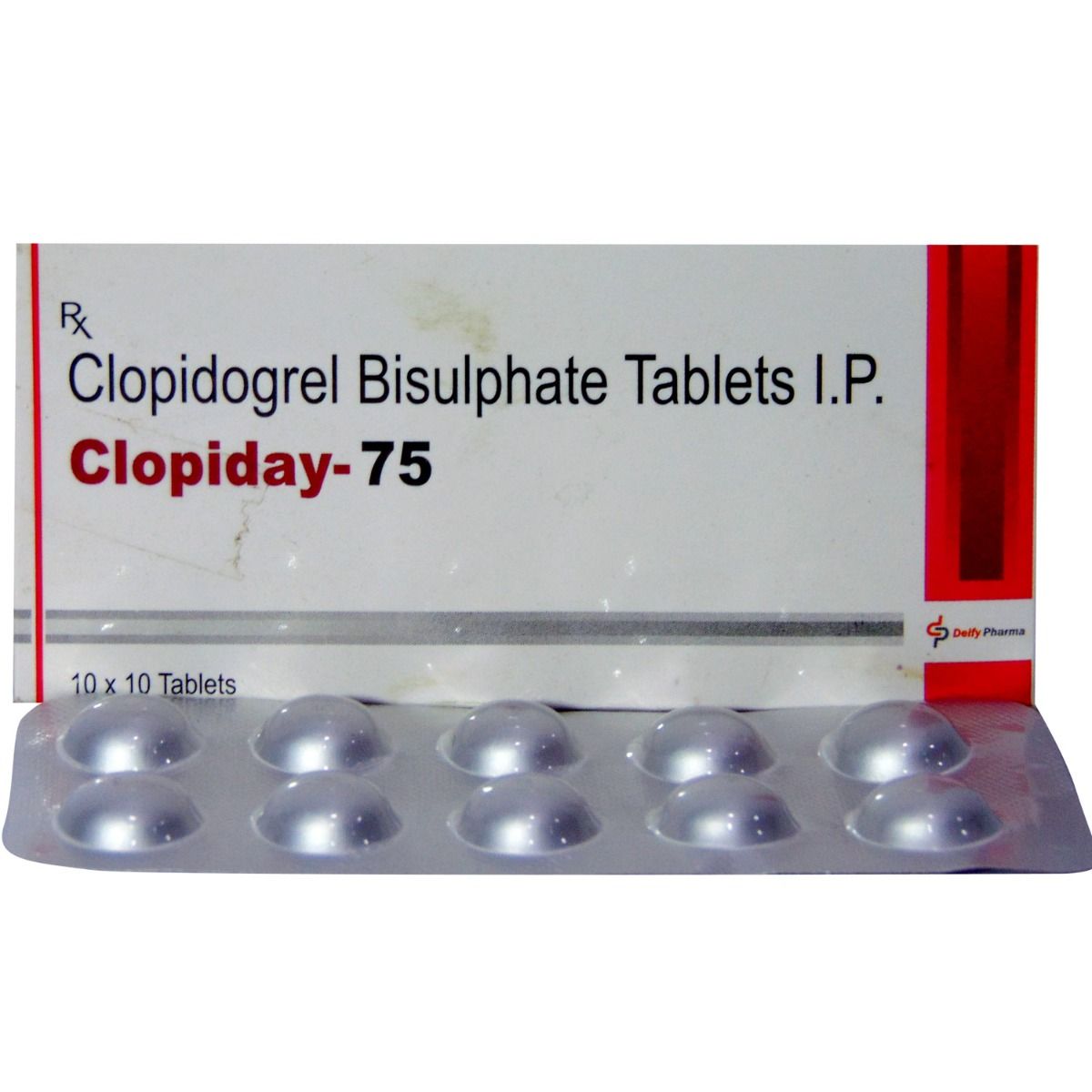 Clopiday 75 mg Tablet 10's Price, Uses, Side Effects, Composition ...