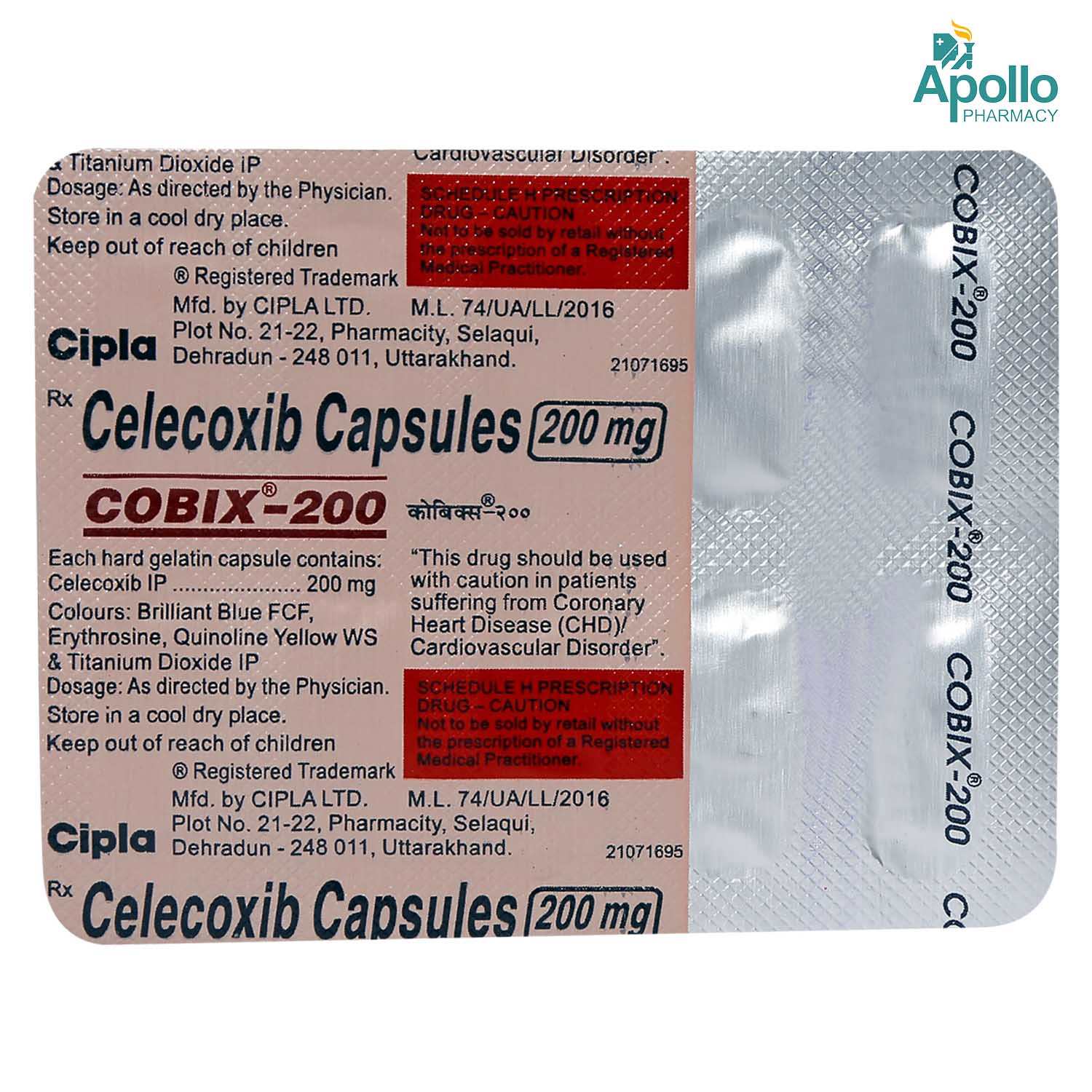 Cobix 200 Capsule 10's Price, Uses, Side Effects, Composition - Apollo ...