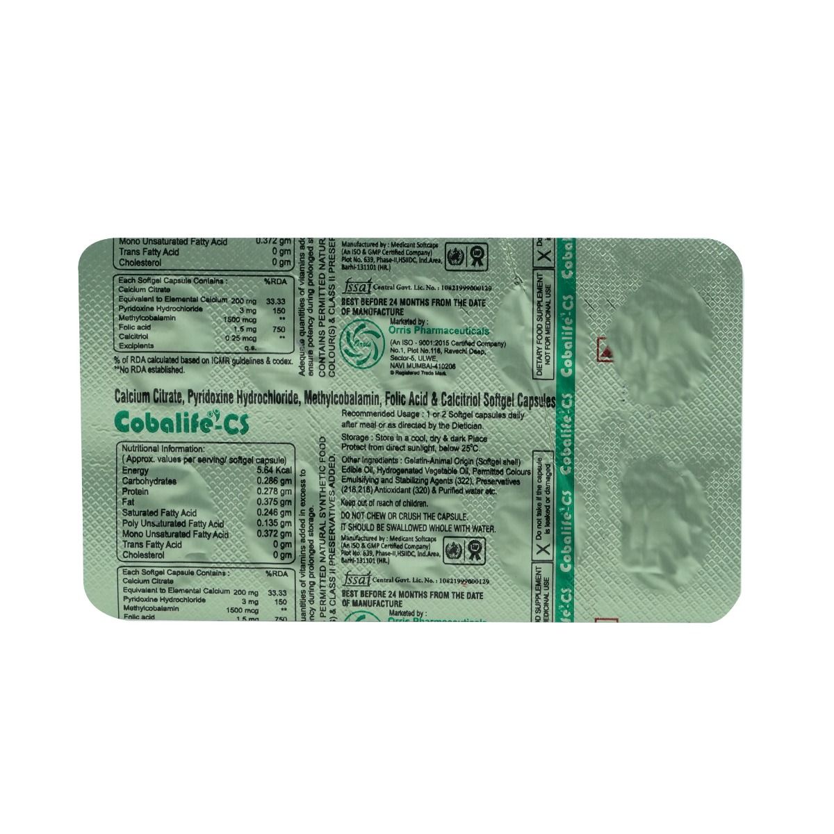 Cobalife CS Capsule 10's Price, Uses, Side Effects, Composition ...