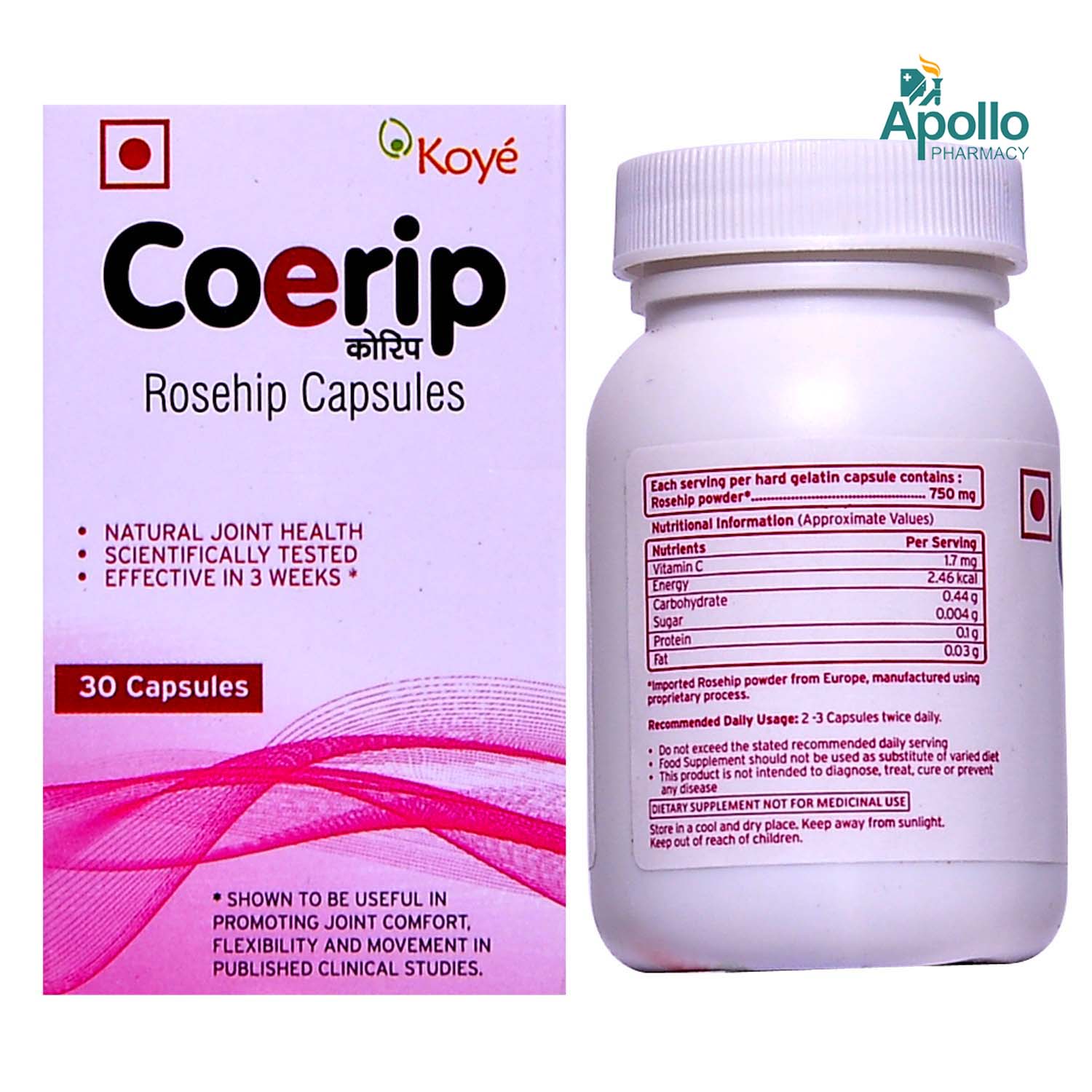 Coerip Capsule 30's Price, Uses, Side Effects, Composition - Apollo ...