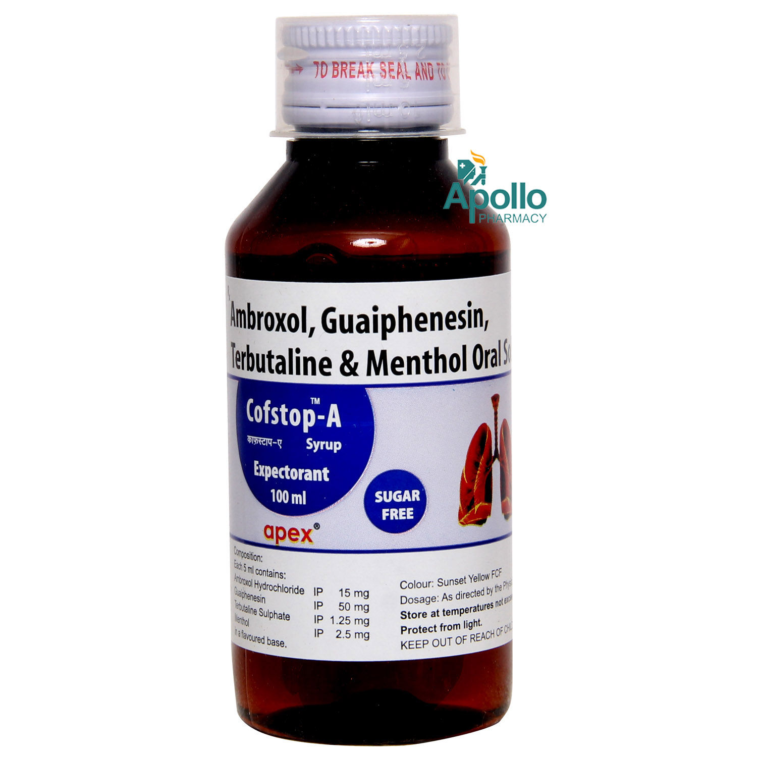 Cofstop A Syrup 100 ml Price, Uses, Side Effects, Composition - Apollo ...