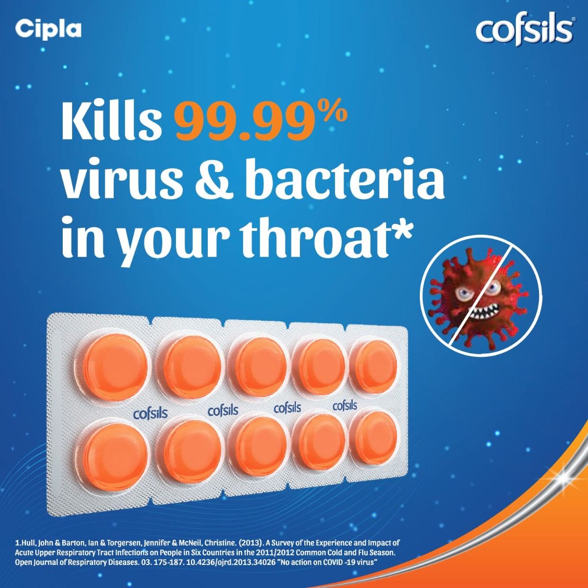 Cofsils Orange Flavour, 10 Lozenges Price, Uses, Side Effects ...