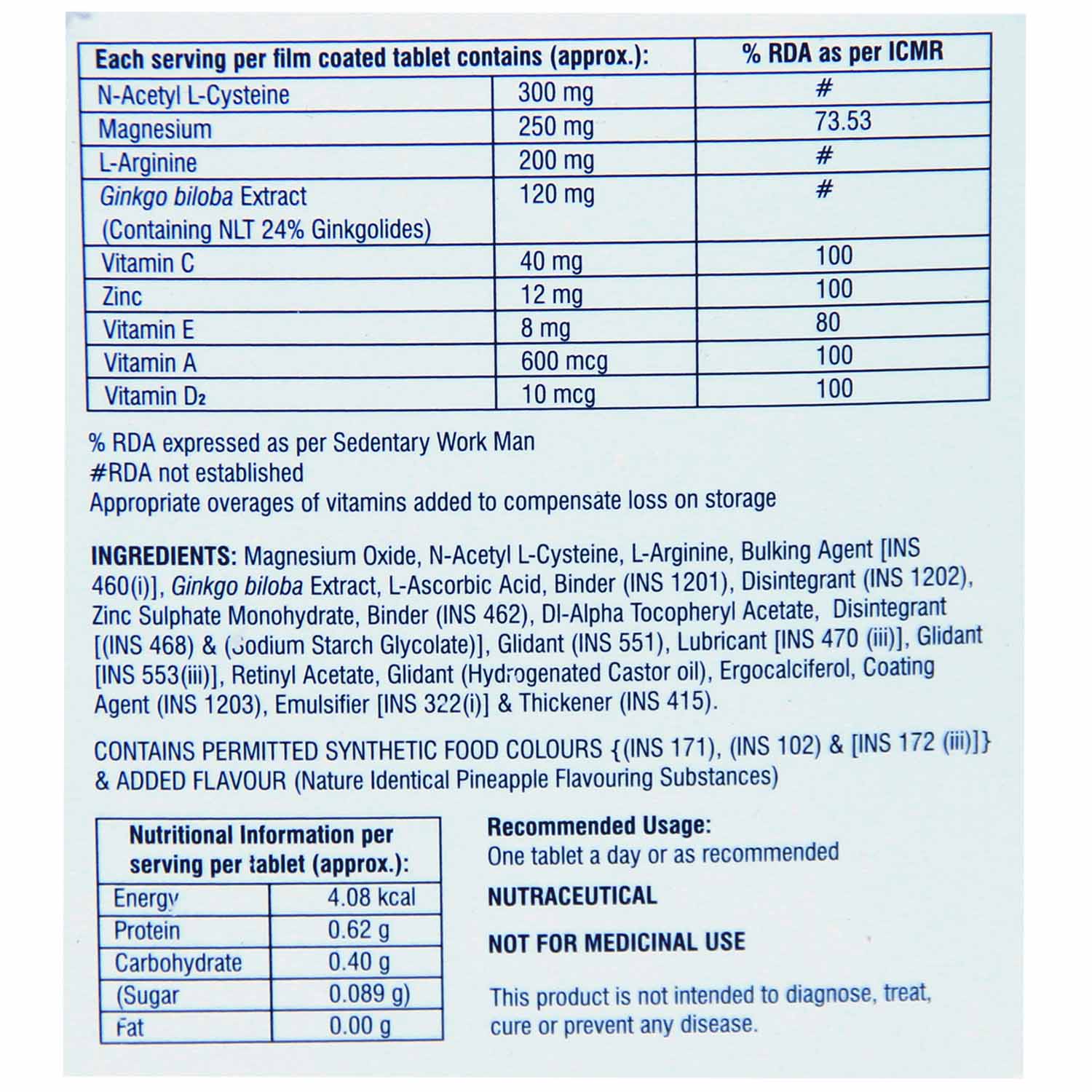 Cognix Plus + Tablet 10's Price, Uses, Side Effects, Composition - Apollo Pharmacy