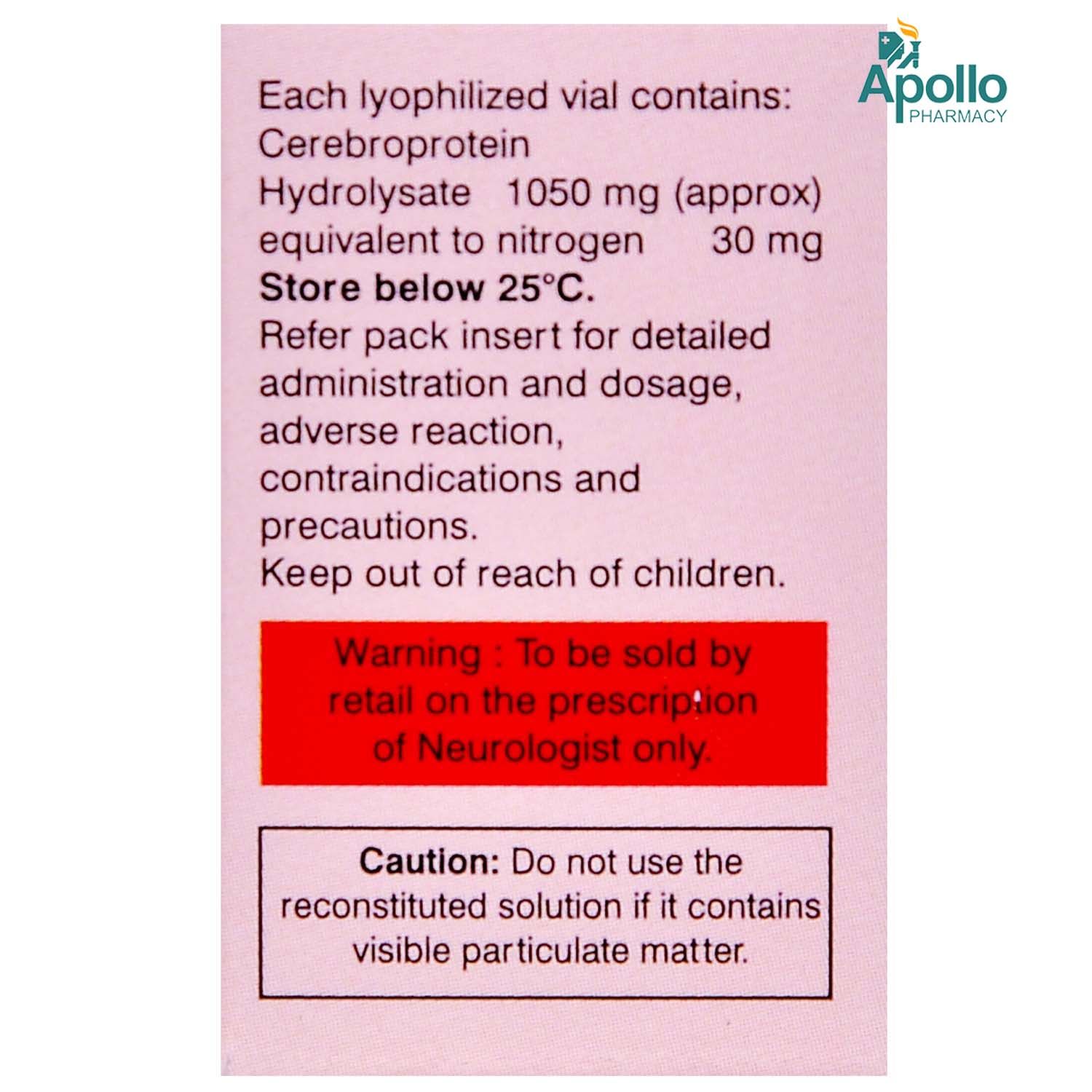 Cognistar 30Mg Inj Price, Uses, Side Effects, Composition - Apollo Pharmacy