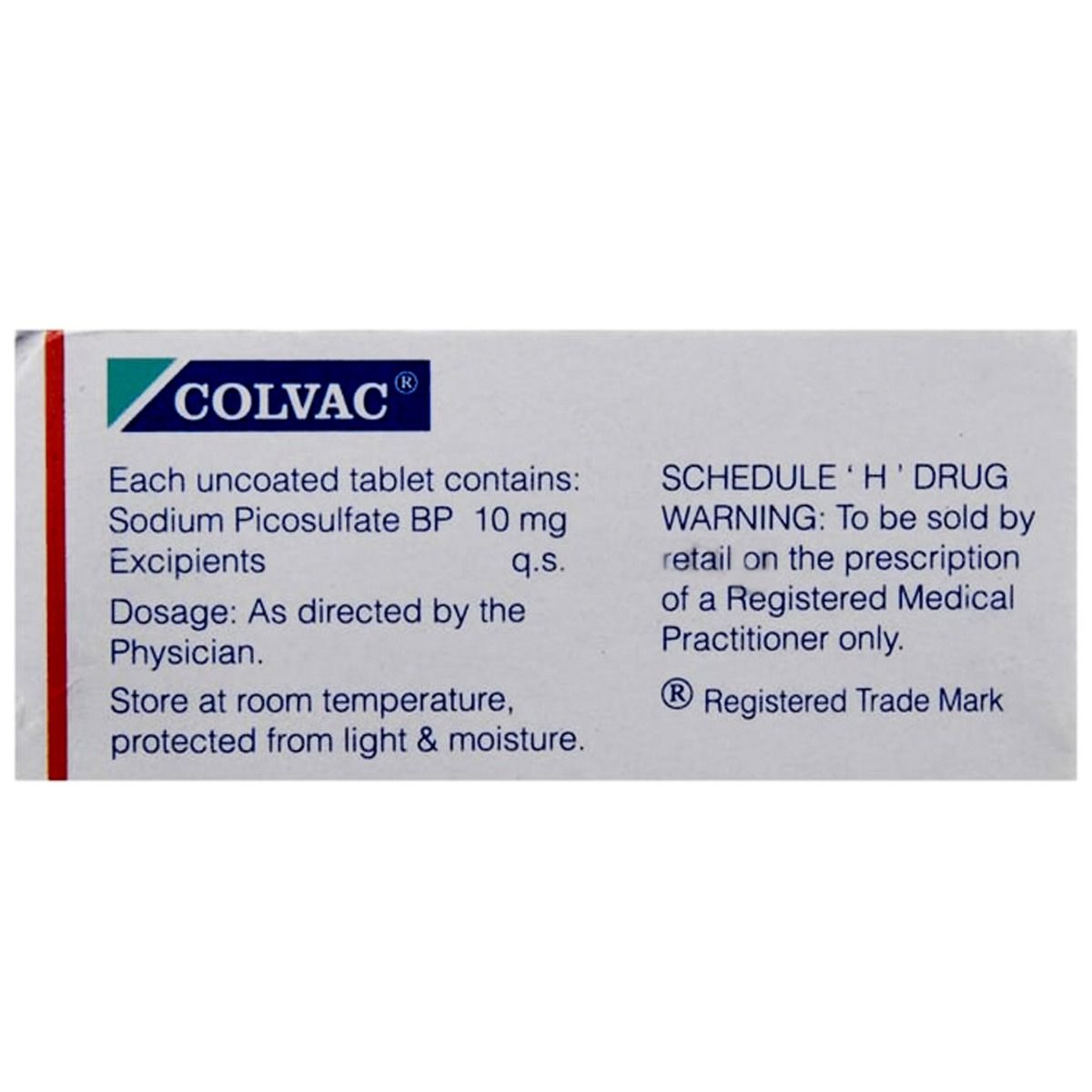 COLVAC 10MG TABLET Price, Uses, Side Effects, Composition - Apollo Pharmacy