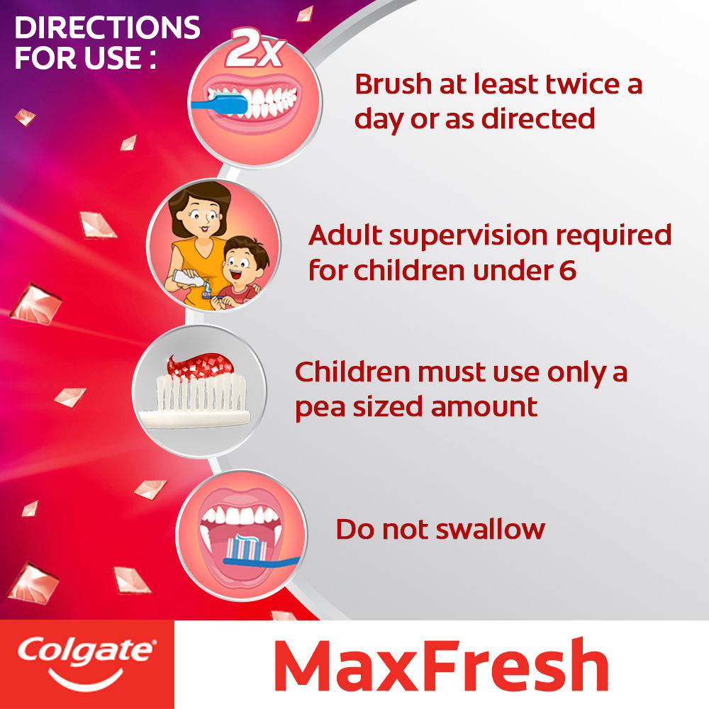 Colgate MaxFresh Red Gel Spicy Fresh ToothPaste, 150 gm Price, Uses ...
