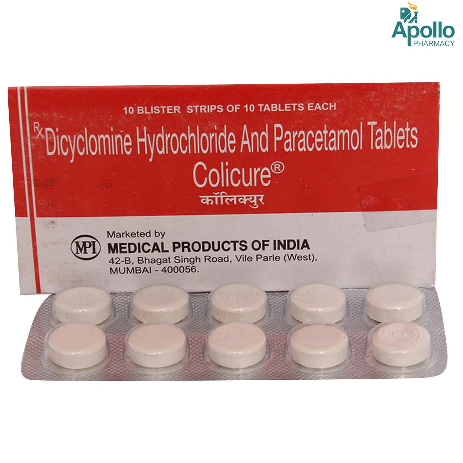 COLICURE TABLET Price, Uses, Side Effects, Composition - Apollo Pharmacy