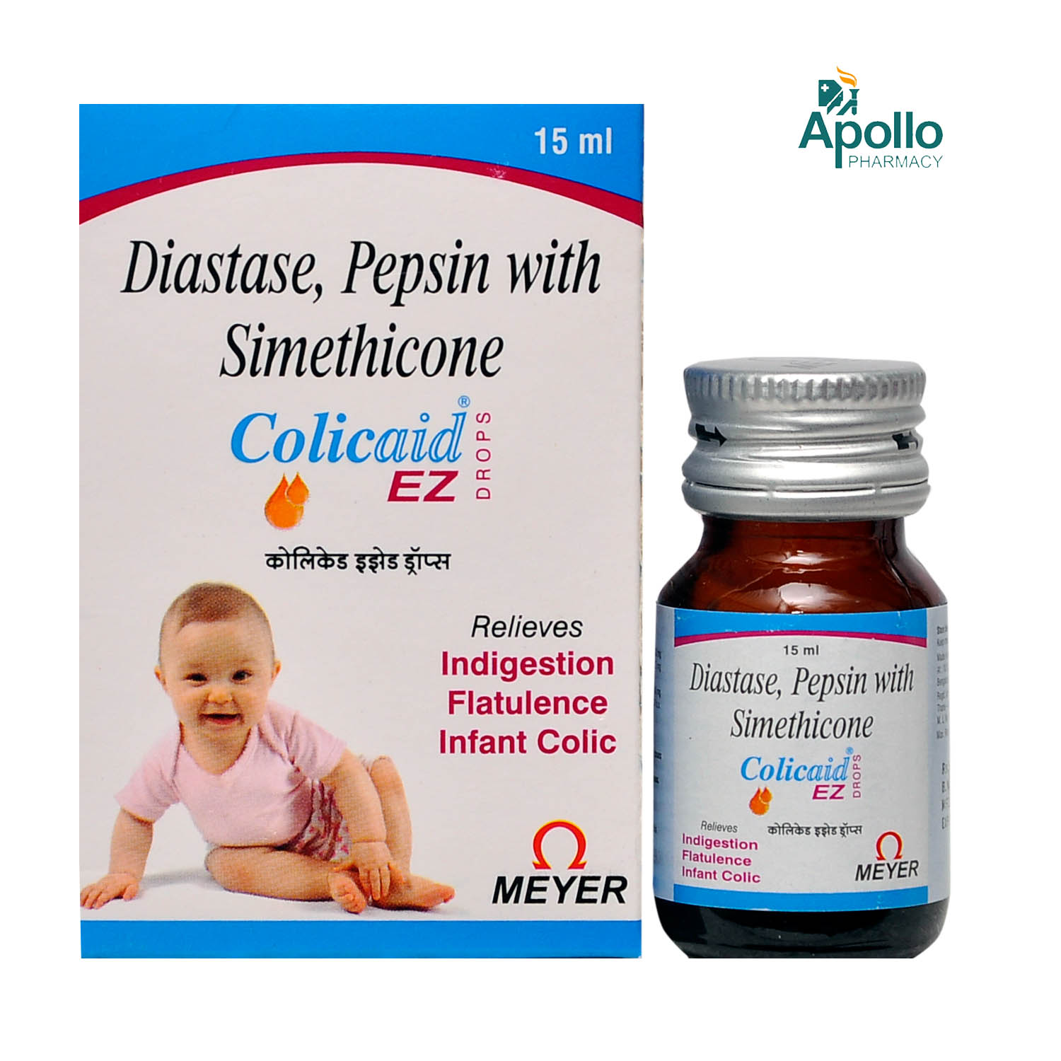 Colicaid EZ Drops 15 ml Price, Uses, Side Effects, Composition - Apollo ...