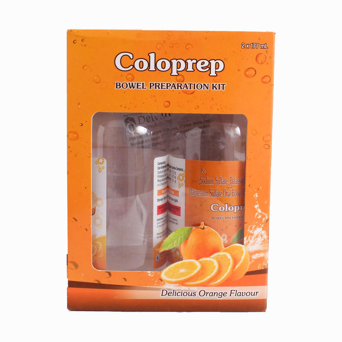 Coloprep Bowel Preparation Kit Delicious Orange Price, Uses, Side ...
