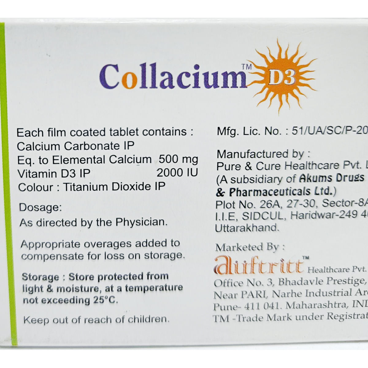 Collacium D3 Tablet 10's Price, Uses, Side Effects, Composition ...