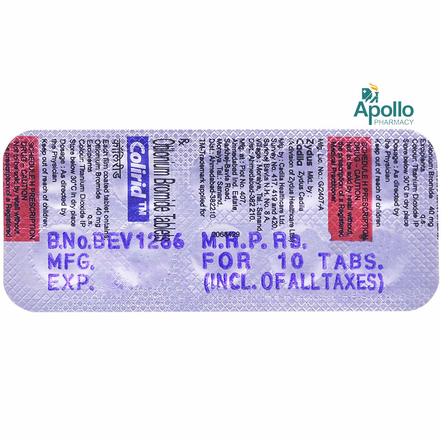 Colirid Tablet 10's Price, Uses, Side Effects, Composition - Apollo ...