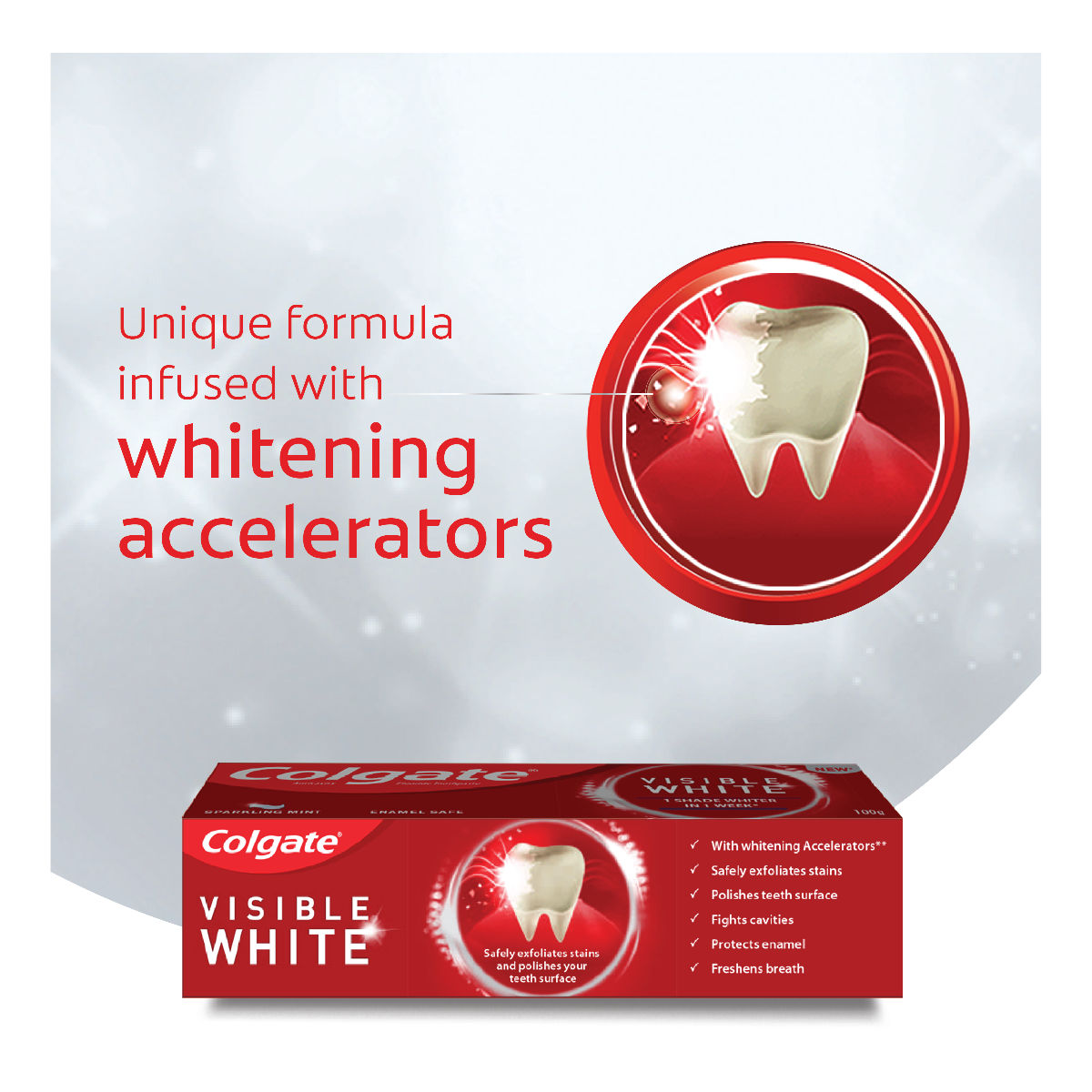 Colgate Visible White Sparkling Mint Toothpaste, 100 gm Price, Uses ...