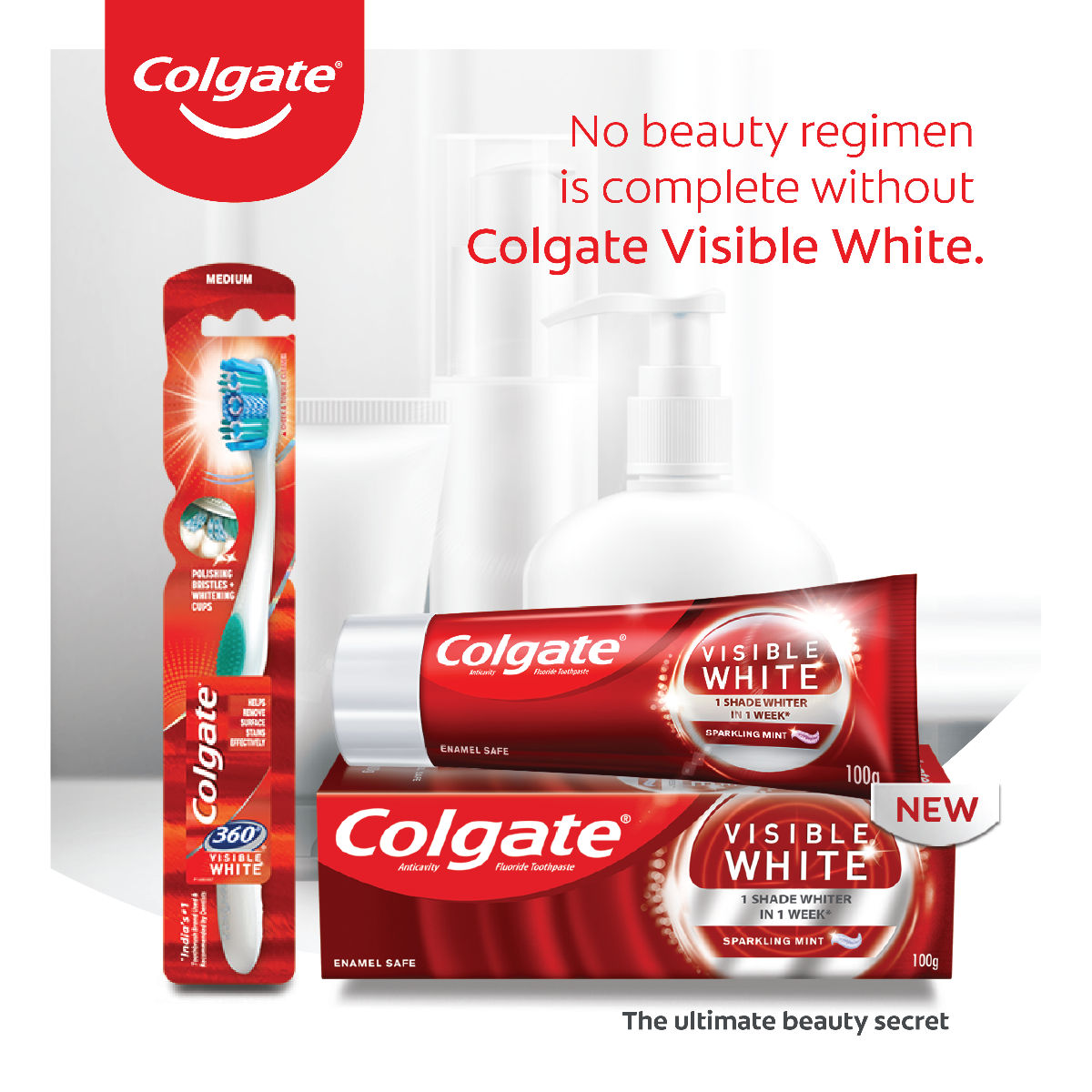 Colgate Visible White Sparkling Mint Toothpaste, 100 gm Price, Uses ...