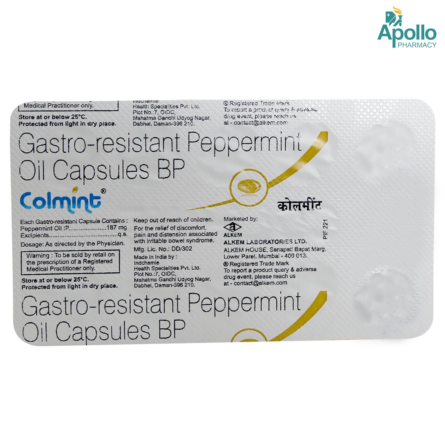Colmint Capsule 10's Price, Uses, Side Effects, Composition - Apollo ...
