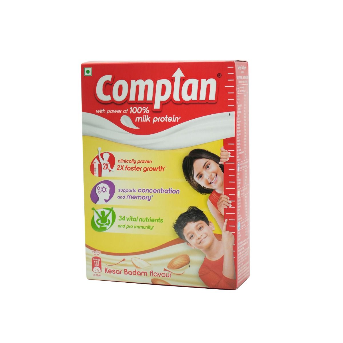 Complan Kesar Badam Flavour Nutrition Drink Powder, 200 gm Refill Pack ...