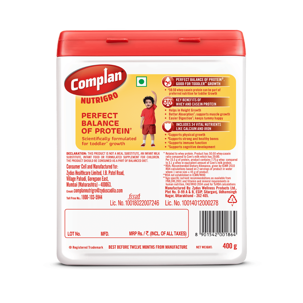 Complan Nutrigro Chocolate Flavoured Health & Nutrition Drink, 400 gm ...