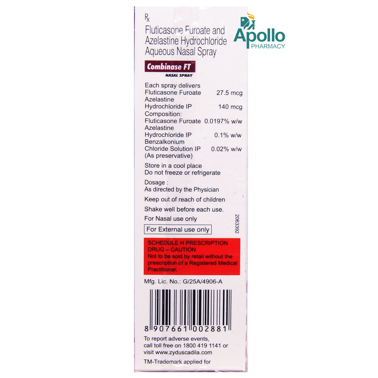 Combinase FT Nasal Spray 70 mdi Price, Uses, Side Effects, Composition ...