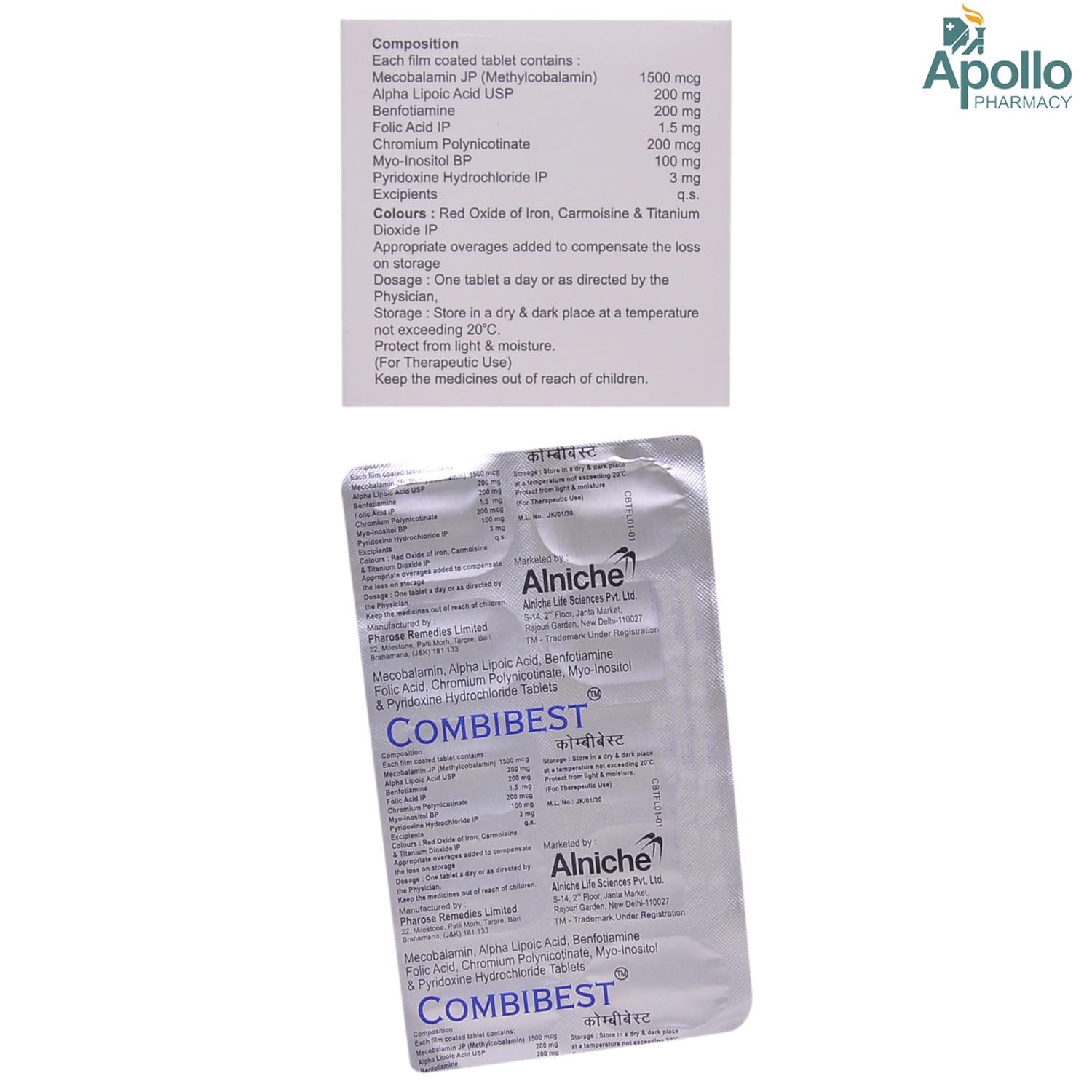 Combibest Tablet 10's Price, Uses, Side Effects, Composition - Apollo ...