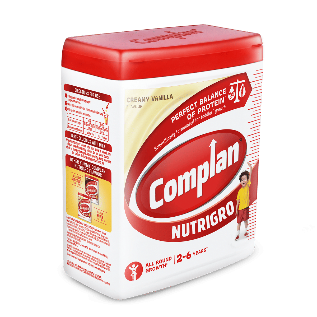 Complan Nutrigro Creamy Vanilla Flavoured Health and Nutrition Drink ...