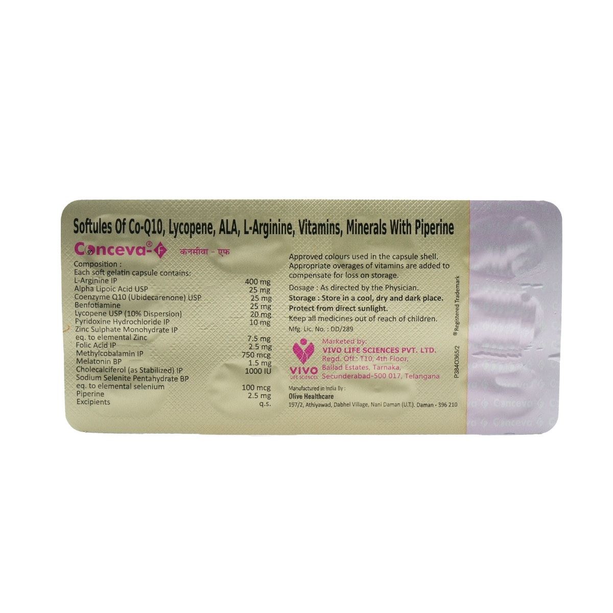 Conceva F Tablet 10's Price, Uses, Side Effects, Composition - Apollo ...